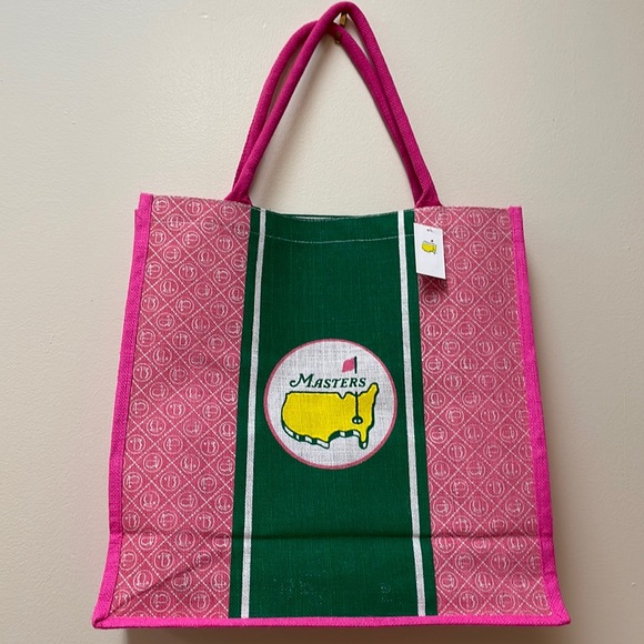 Masters | Bags | Masters Tournament Art Logos Jute Tote Bag | Poshmark
